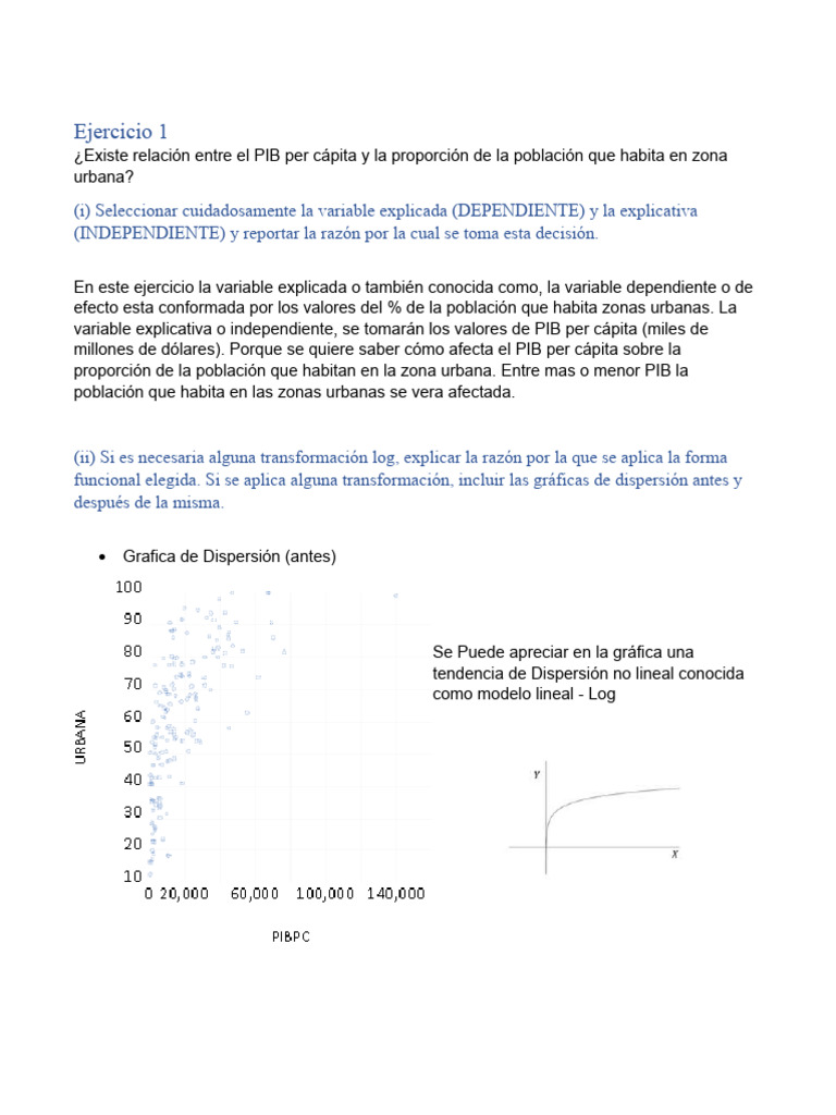 Econometría Tarea 6 | Descargar gratis PDF | Análisis de regresión | Dispersión estadística