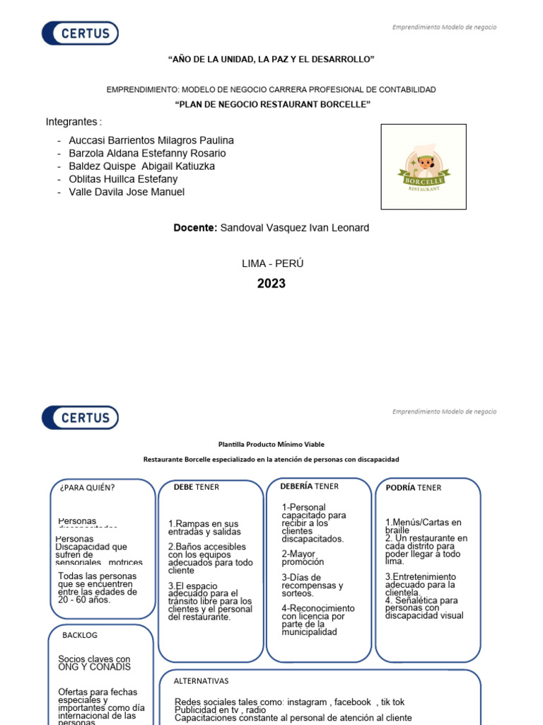 Plantilla PMV | PDF | Diseño | Modelo de negocio