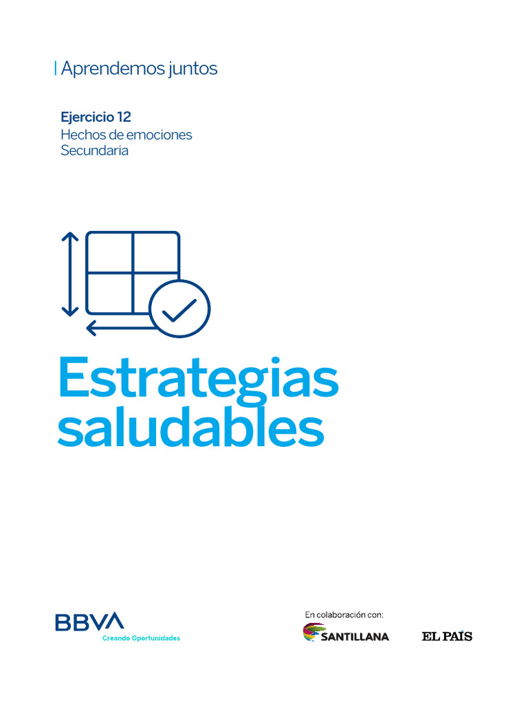 12 Secundaria - Estrategias Saludables | PDF | Las emociones ...