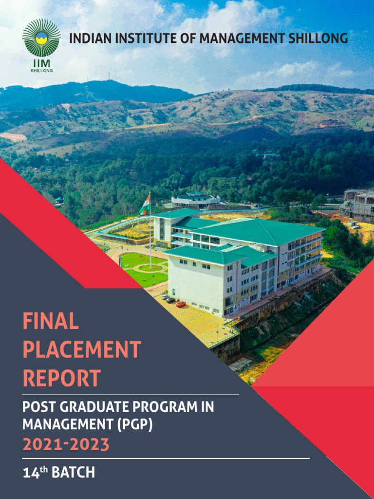 IIM Shillong Final Placement Report 2021 23 - 30 03 2023 - Updated ...