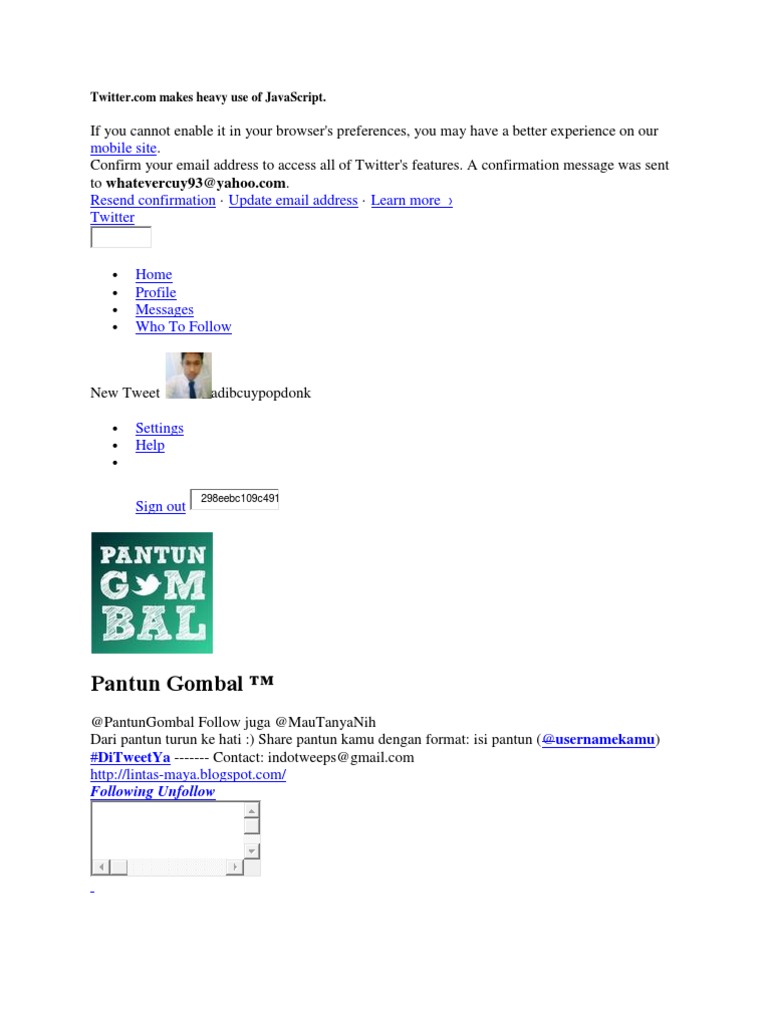 Twitter | PDF | Gaya Hidup