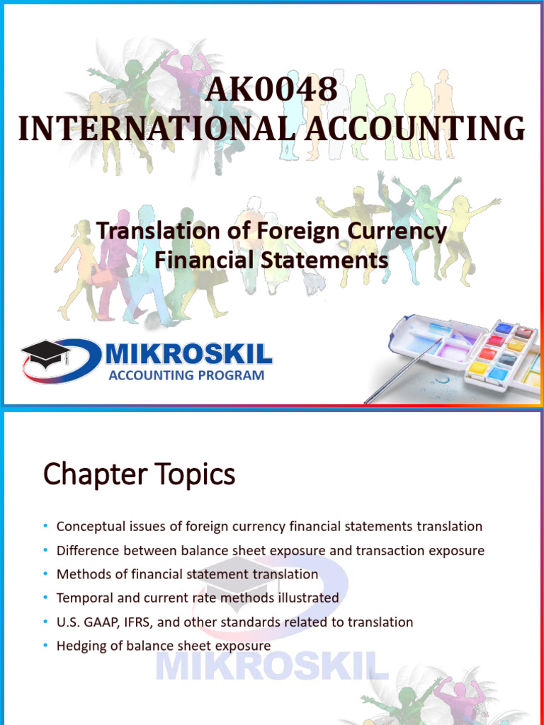 Foreign Currency Translation Methods | PDF | Balance Sheet ...