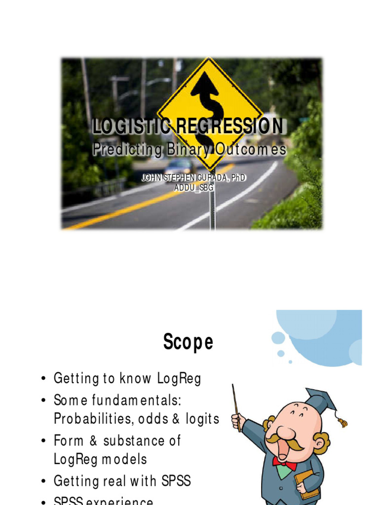 Logistic Regression Ppt | PDF | Logistic Regression | Coefficient Of Determination