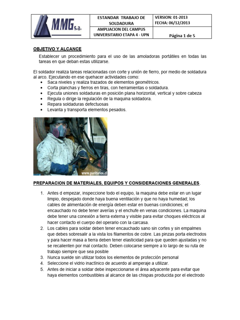 Estandar Basico de Soldadura | PDF | Soldadura | Construcción