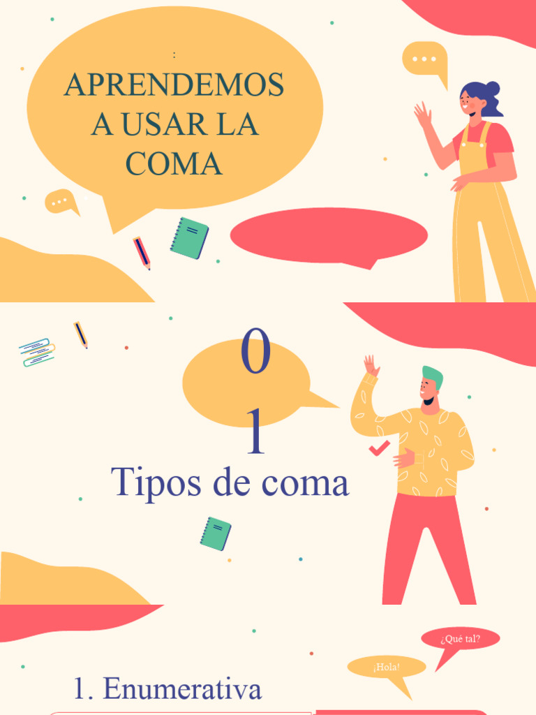 APRENDEMOS A USAR LA COMA | PDF | Oración (Lingüística) | Sintaxis