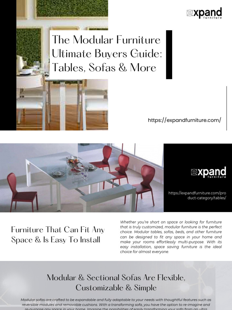 The Modular Furniture Ultimate Buyers Guide Tables, Sofas & More | PDF ...