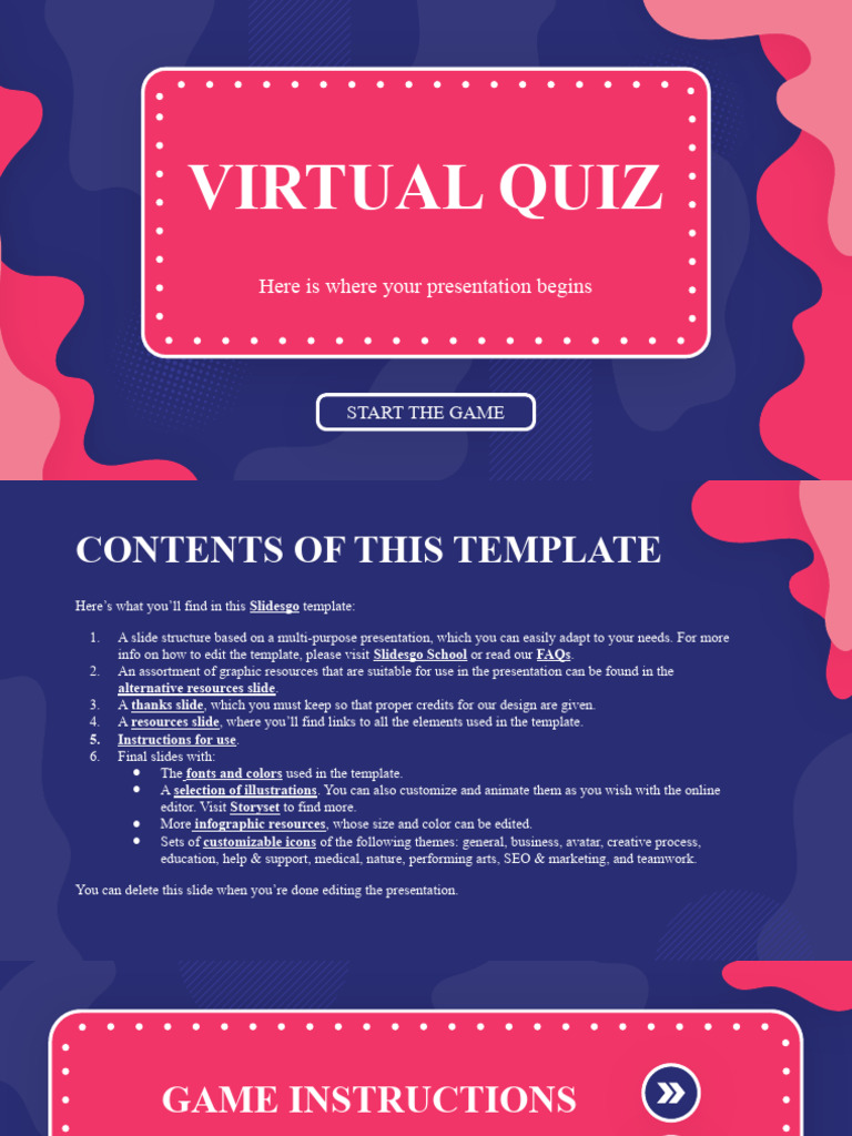 Virtual Quiz by Slidesgo | PDF | Hamburgers