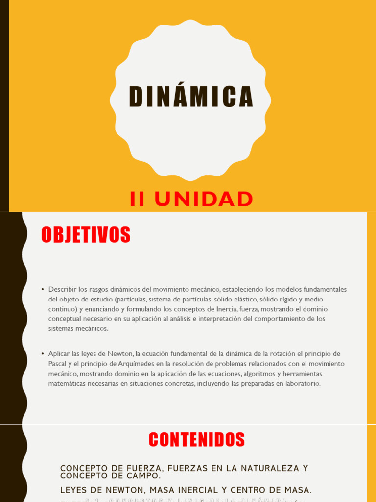 Dinámica y Fuerzas en Movimiento Mecánico | PDF | Fuerza | Las leyes ...