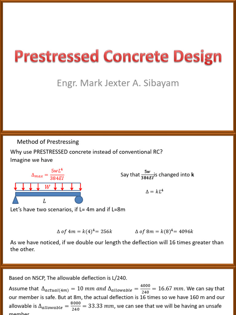 Engr. Mark Jexter A. Sibayam | PDF | Beam (Structure) | Prestressed Concrete