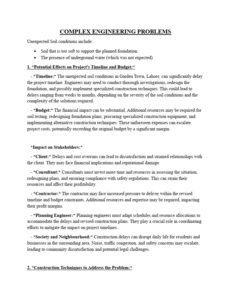 Complex Engineering Problems Mom | Download Free PDF | Deep Foundation