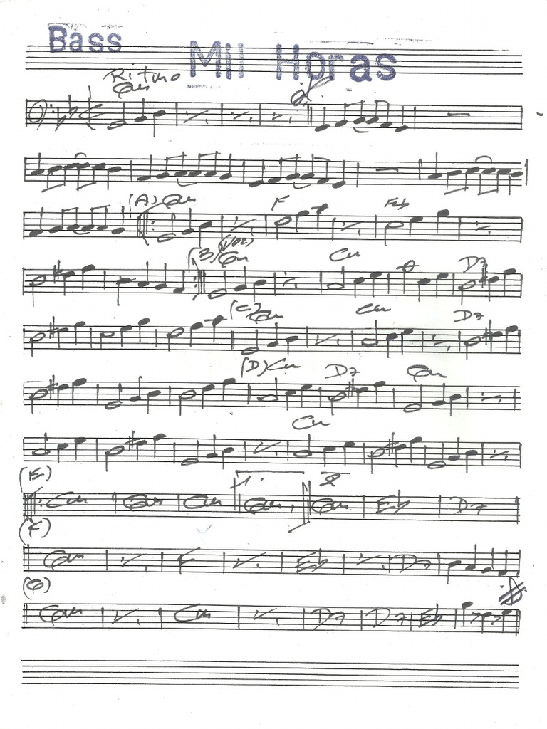 Mil Horas Bass pg1 | PDF