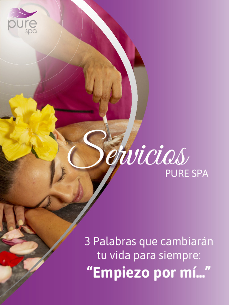 Menú de Servicios Pure Spa 2021 | PDF | Masaje | Tejido adiposo