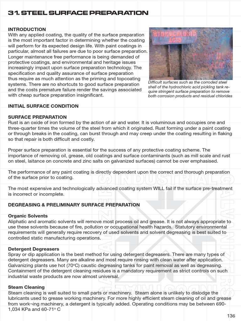 Essential Steel Surface Preparation Techniques | PDF | Corrosion | Rust