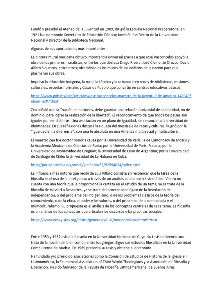 Filosofos America | PDF | Educación en artes liberales
