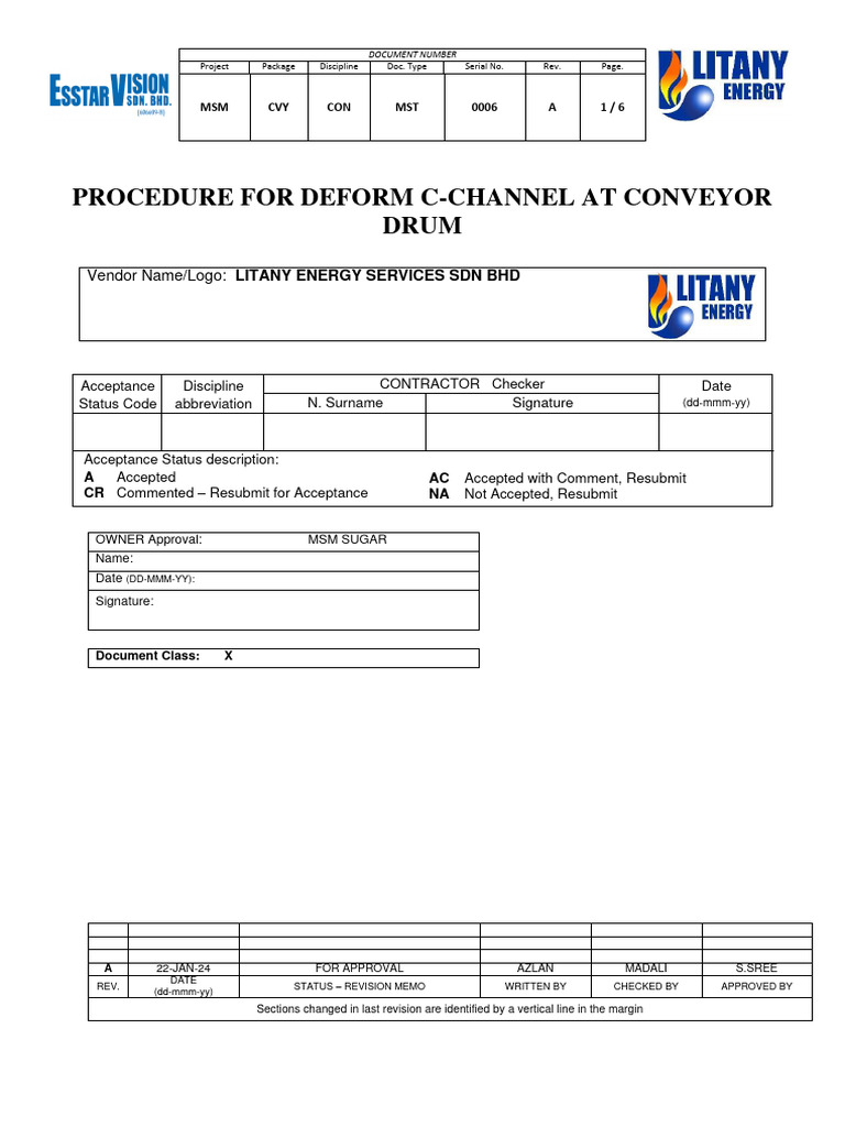 Msm_cvy_con_mst_0006_rev.a_procedure for Repair Deform C-channel at ...