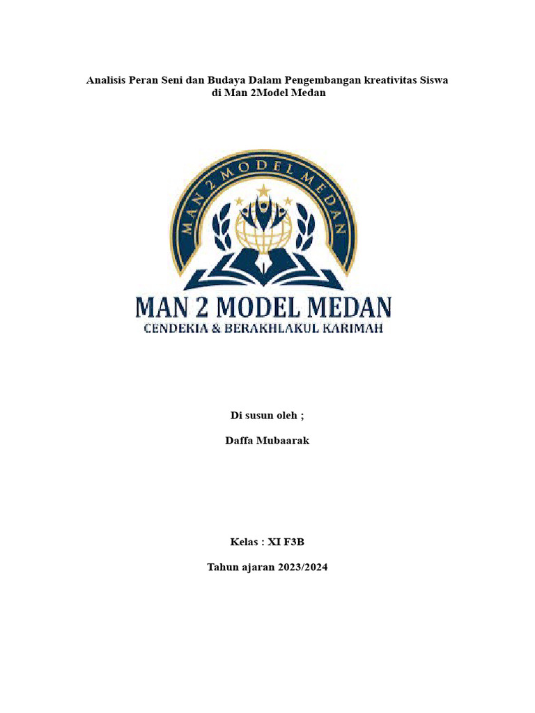 Peran Seni dalam Kreativitas Siswa MAN 2 | PDF
