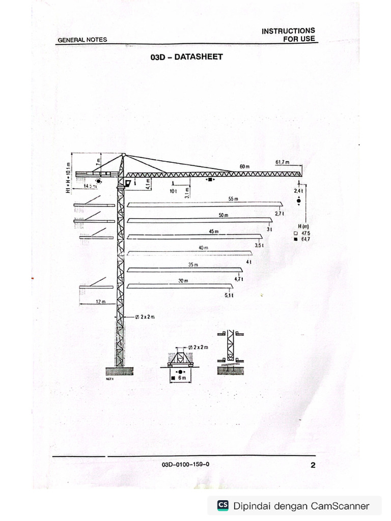 Tower Crane Specs | PDF