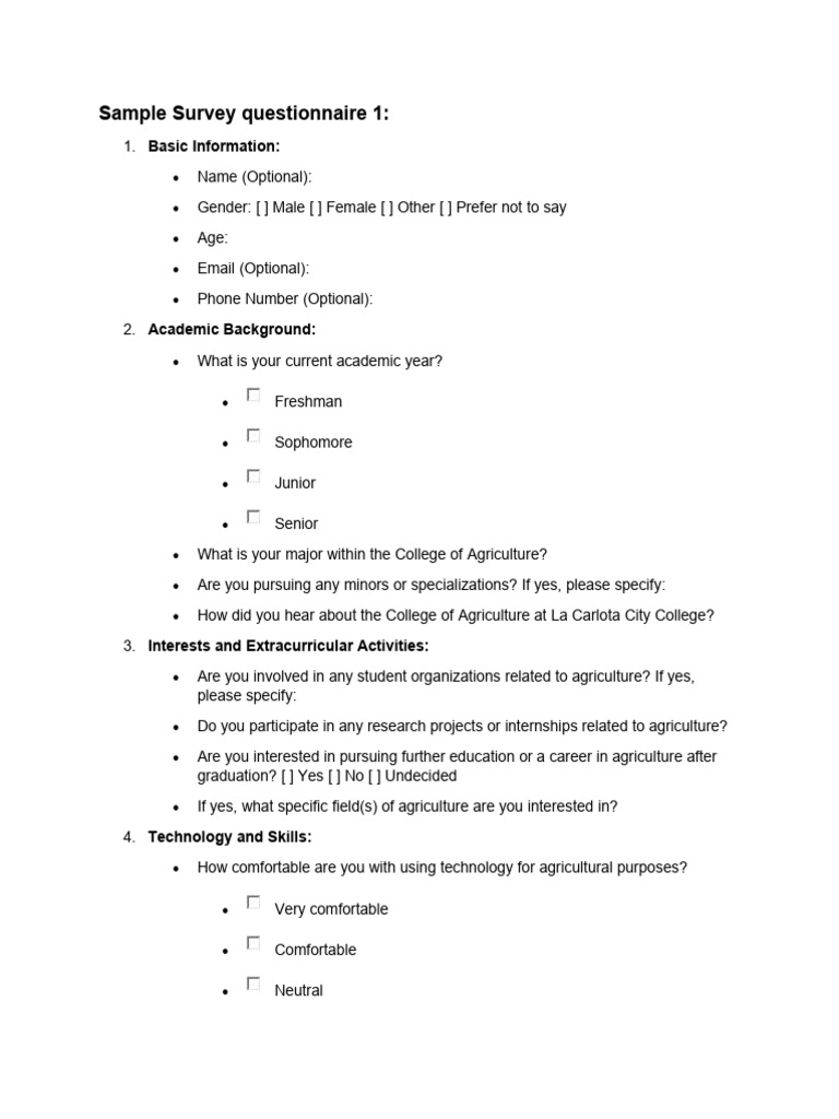 survey | PDF | Survey Methodology | Agriculture survey | PDF | Survey Methodology | Agriculture