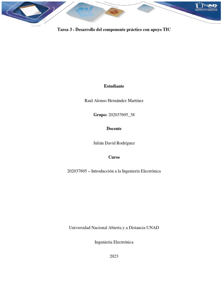 Foro-Estructura Documento Tarea 3 | PDF | Sensor | Robot