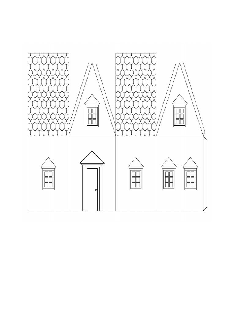 Printable Paper House Craft Templatesn 3662.Jpg | PDF