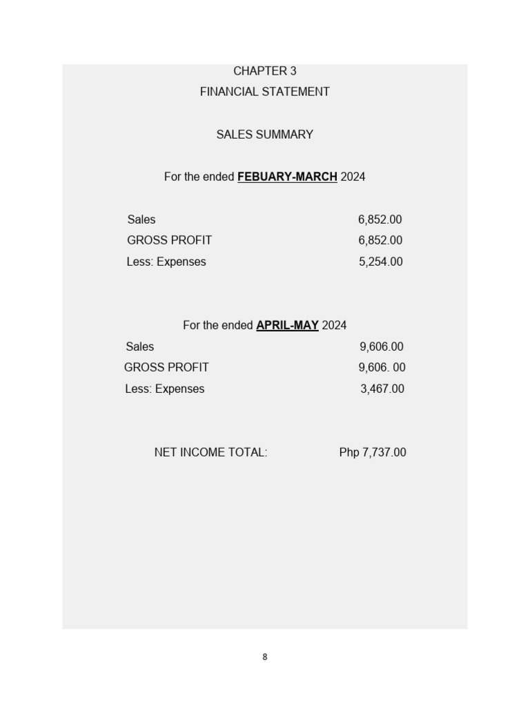 Chapter 3 | PDF | Expense | Income Statement