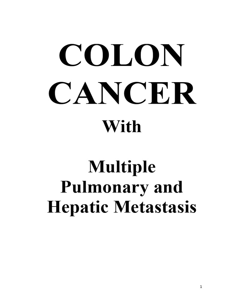 Onco Case Study | Download Free PDF | Colorectal Cancer | Cancer