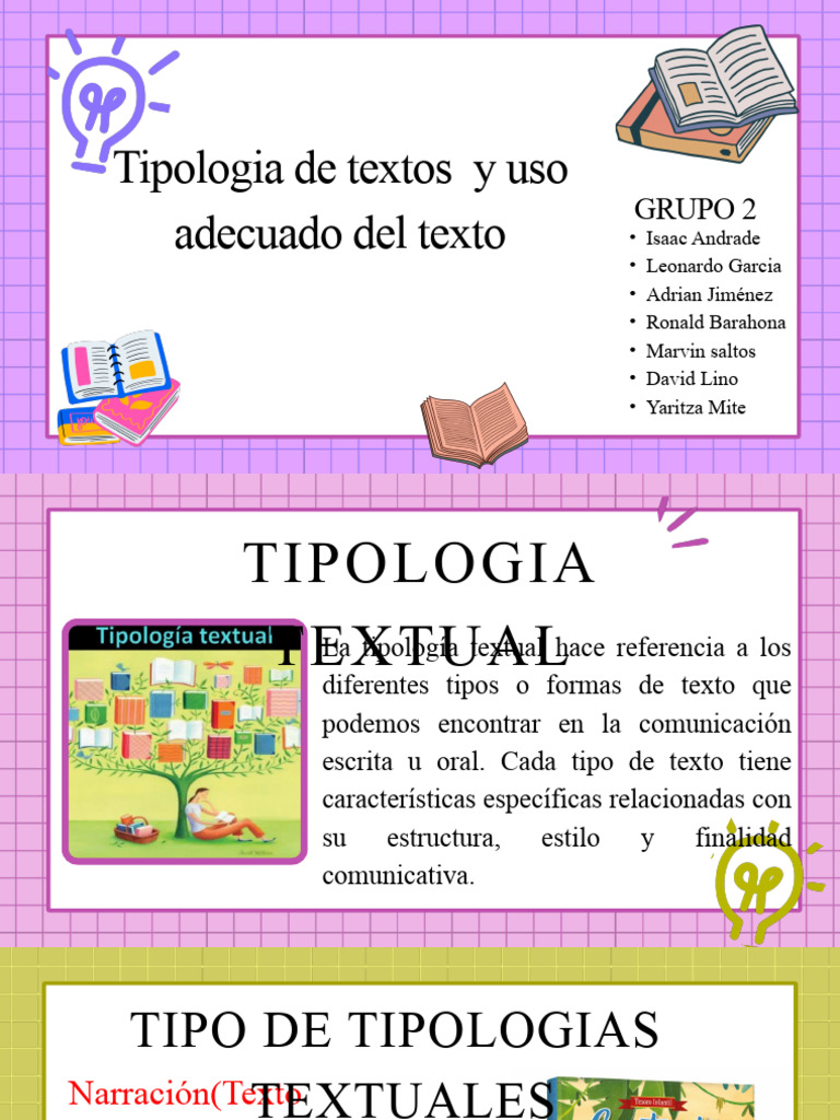 Tipologia y Uso Adecuado de Texto | PDF | Narración | Ensayos