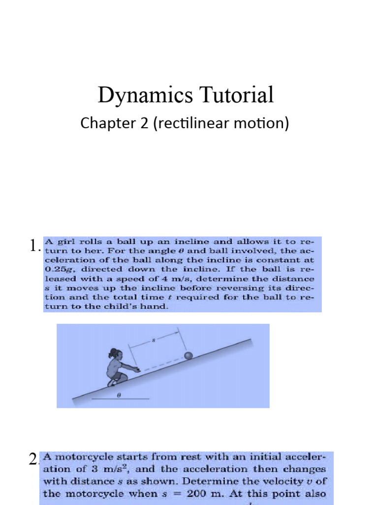 Dynamics Tutorial | PDF | Science & Mathematics