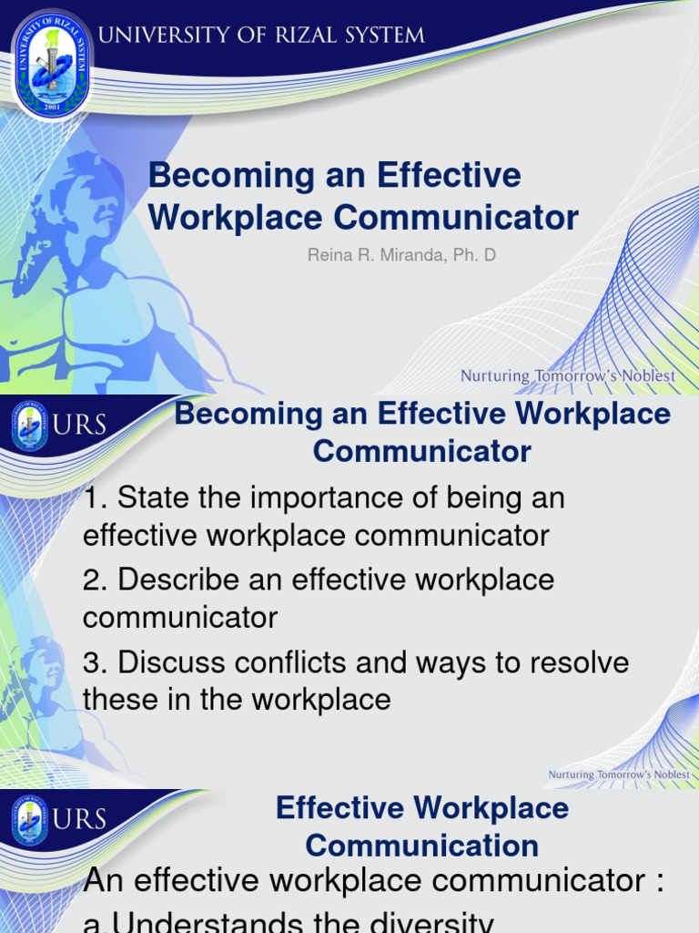 Becoming an Effective Workplace Communication (2) | PDF | Bullying | Job Interview