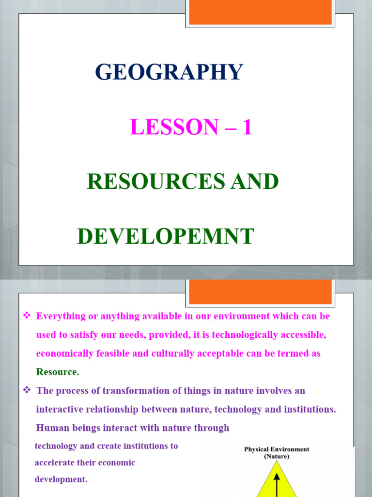 Geo Chapter - 1 Resources and Development | PDF | Soil | Agriculture
