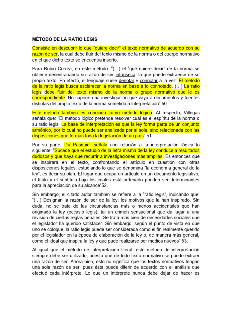 Método de La Ratio Legis | PDF | Impuestos | Razón