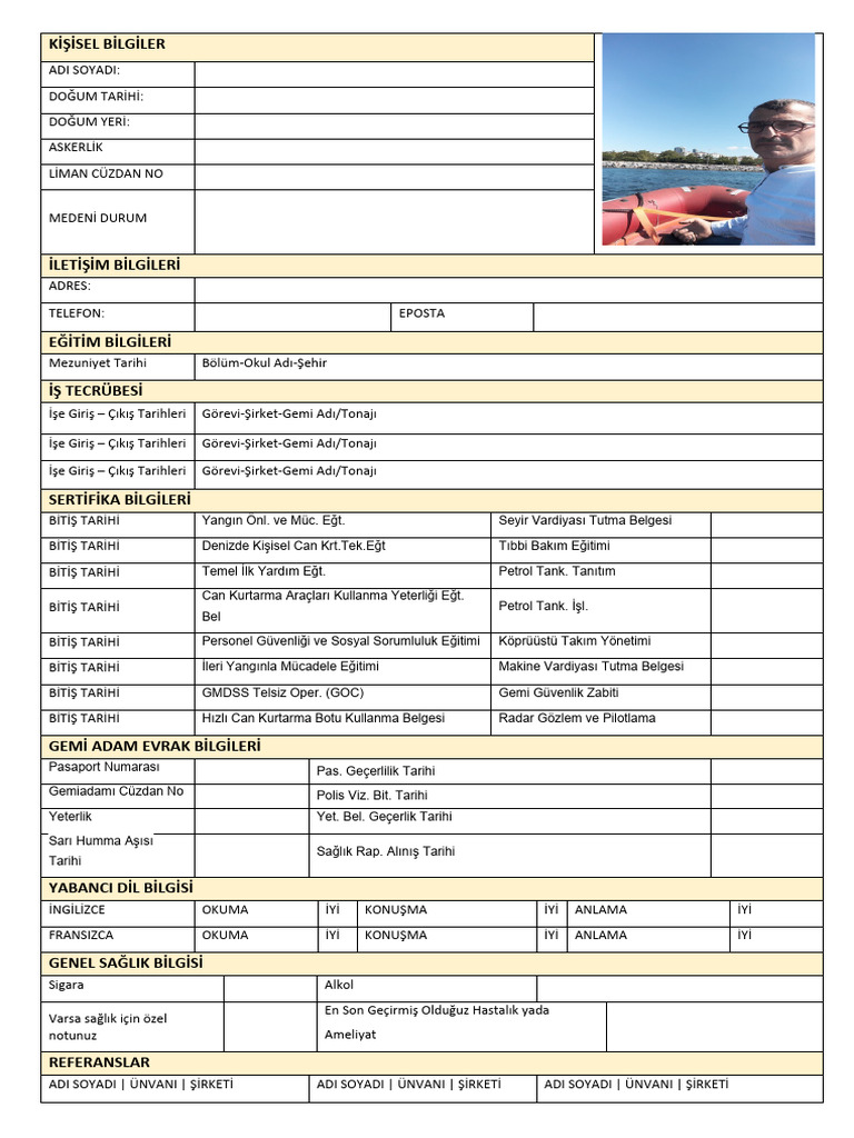 Kaptan Gemici CV Ornegi | PDF
