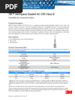 Technical Data: PR-1428 Class B Access Door Sealant | PDF | Epoxy | Solvent