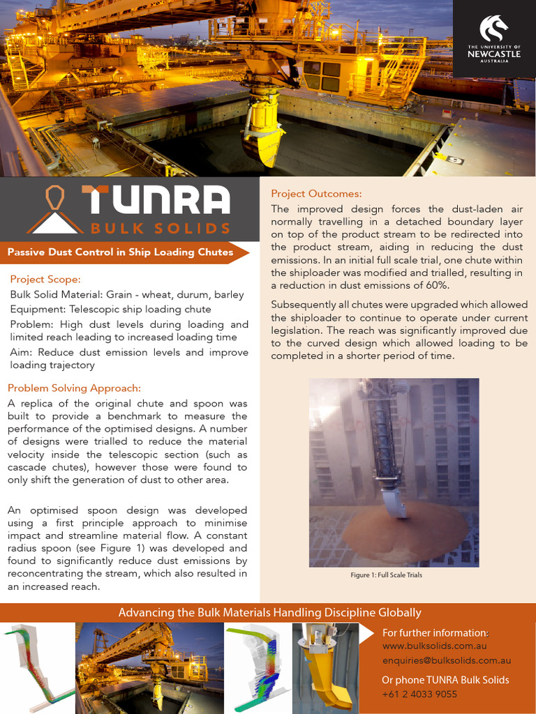 Passive Dust Control in Ship Loading Chutes - Case Study | PDF | Dust ...