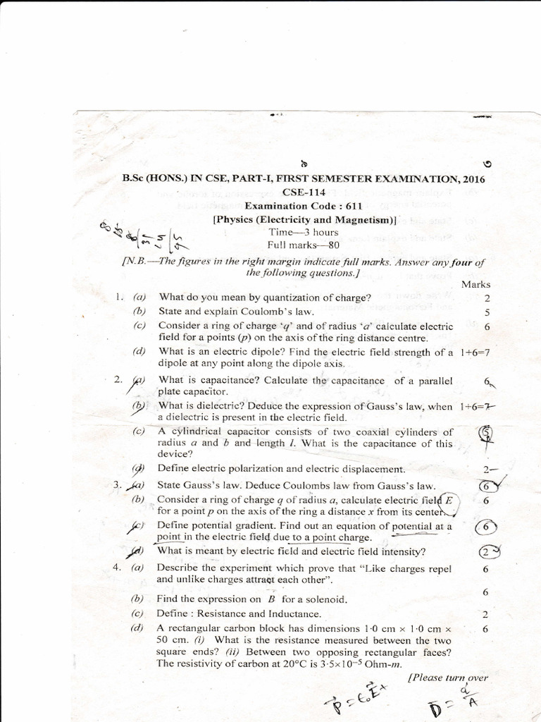 2016 NU Question | PDF | Capacitance | Electromagnetism