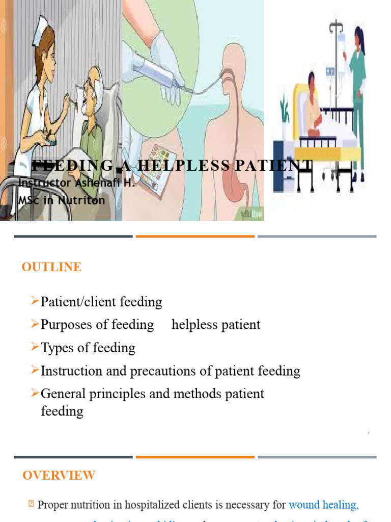 Feeding A Helpless Patient Pdf Intravenous Therapy