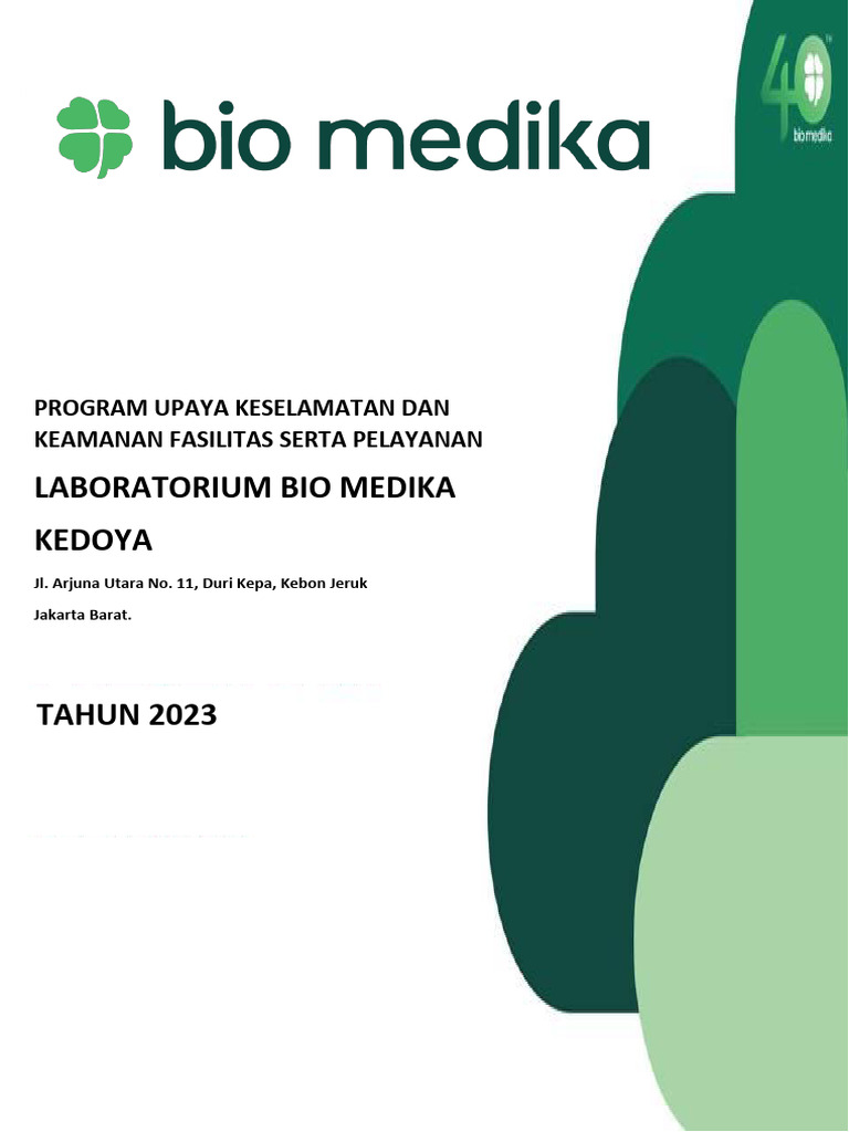 MFK 5. Program Upaya Keselamatan Dan Keamanan Fasilitas Serta Pelayanan. | PDF