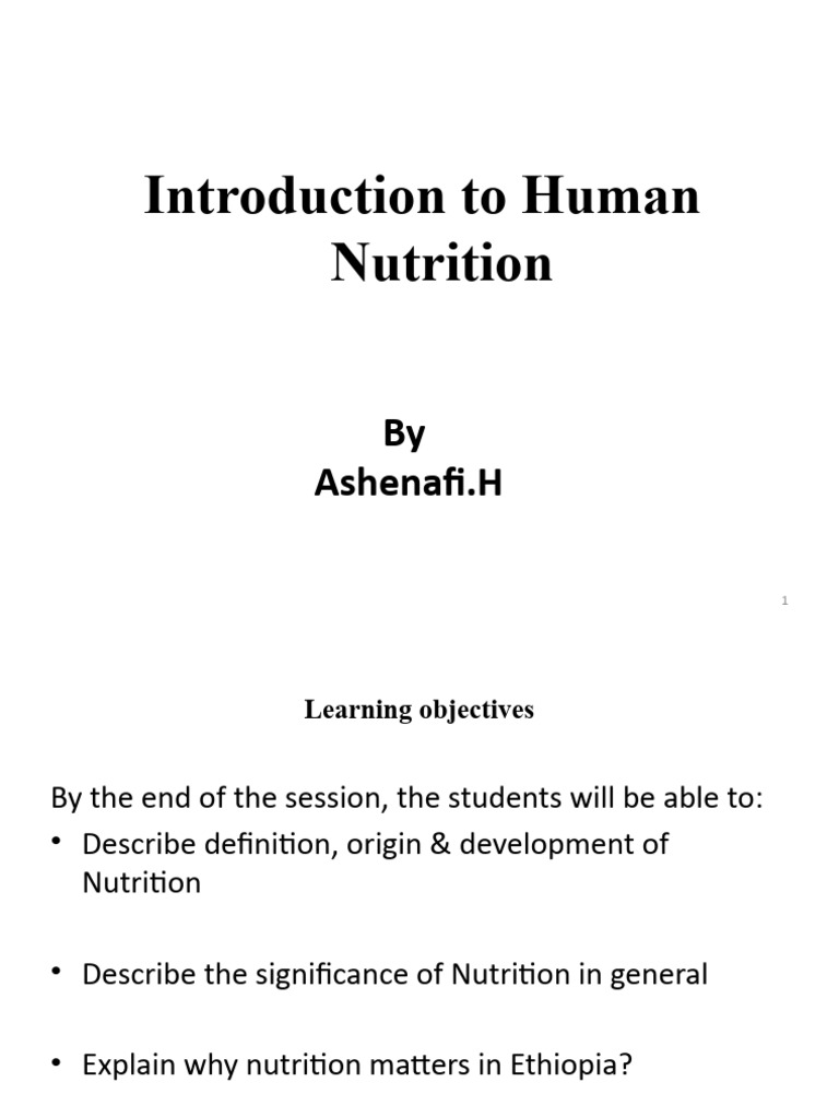 Introduction | PDF | Nutrients | Nutrition