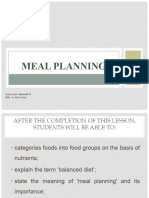 N4 Nutrition and Menu Planning | PDF | Menu | Lunch