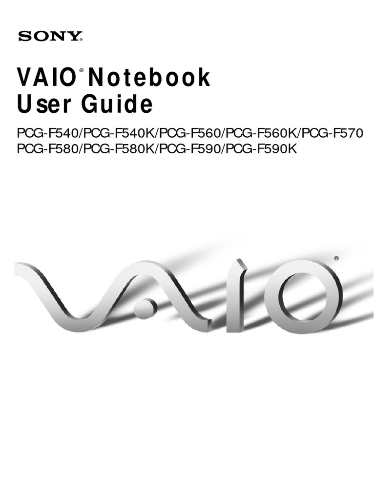 VAIO Notebook User Guide | PDF | Laptop | Usb