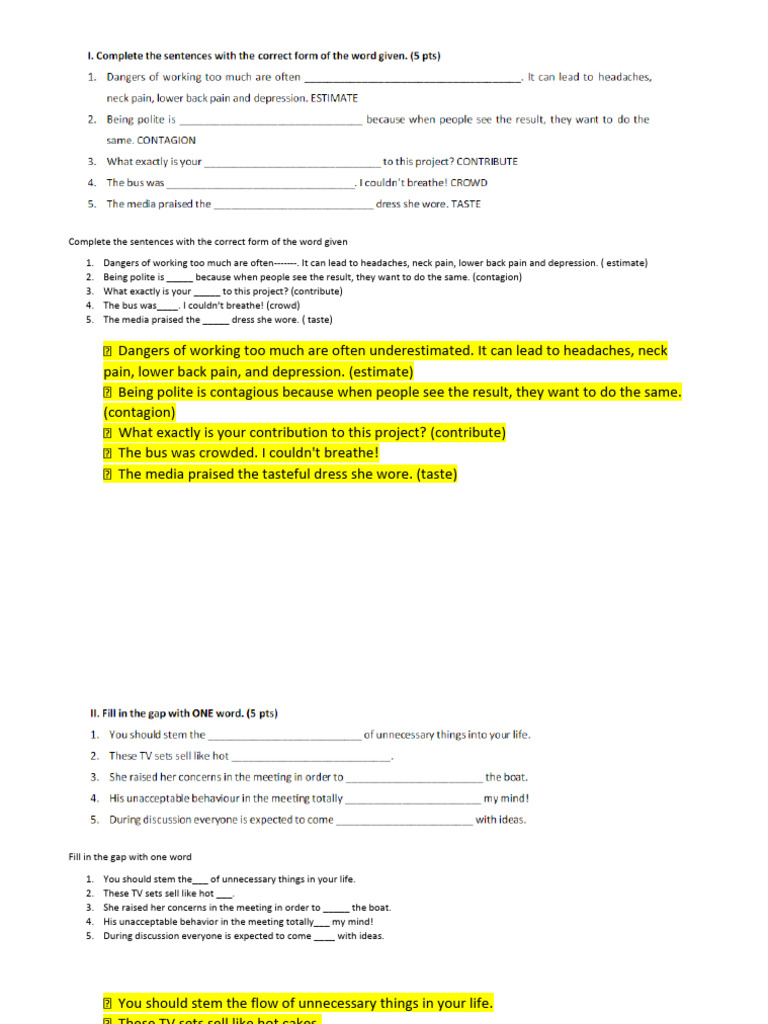 Keynote Advanced Exam | PDF