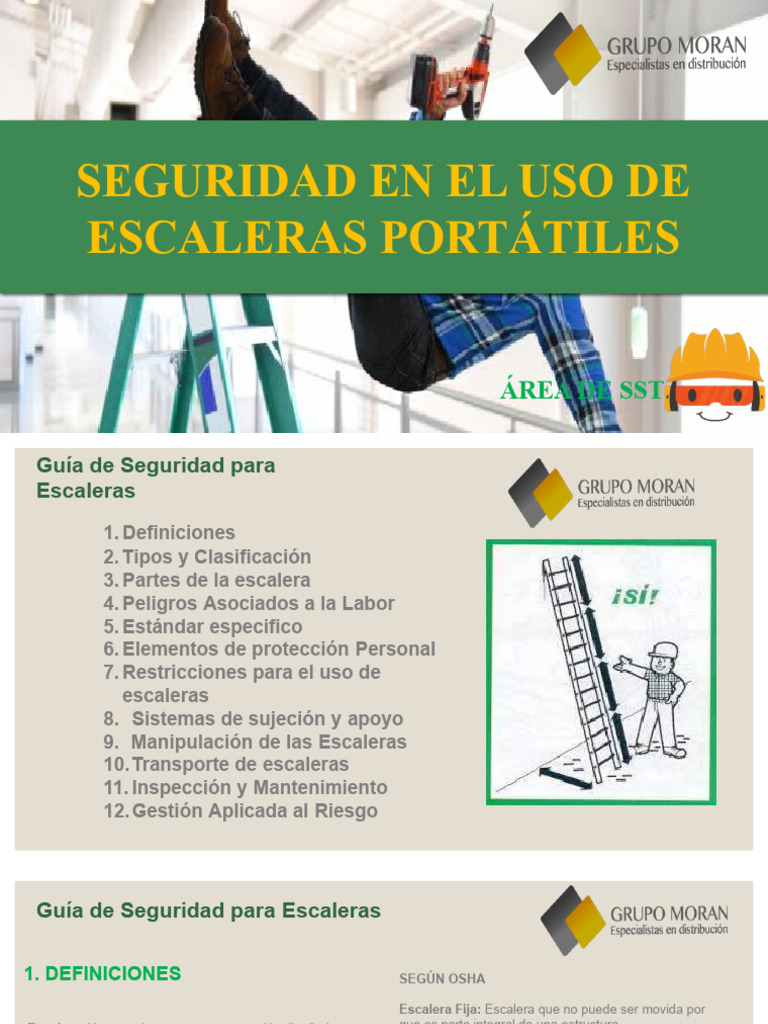 CAPACITACION ESCALERAS | PDF | Escalera | Escalera