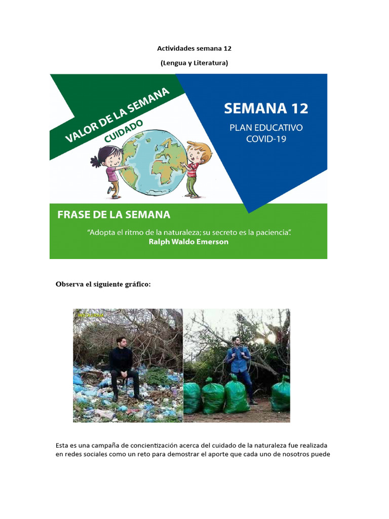Campaña de Conciencia Ambiental | PDF