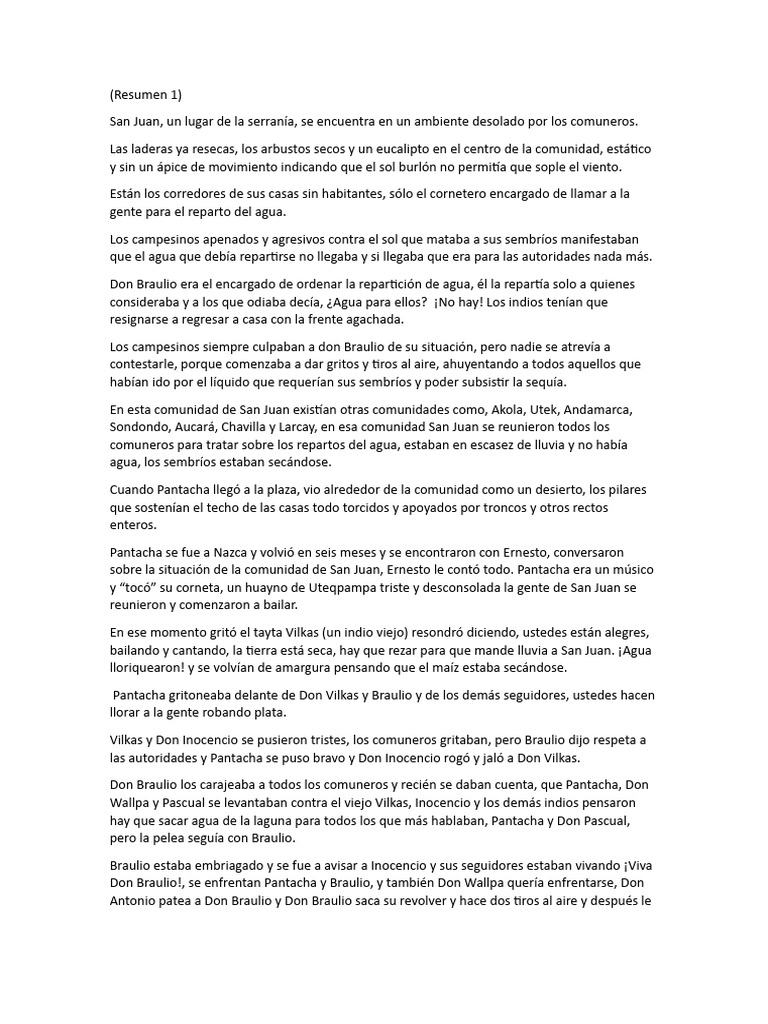 Agua (resumen) | PDF