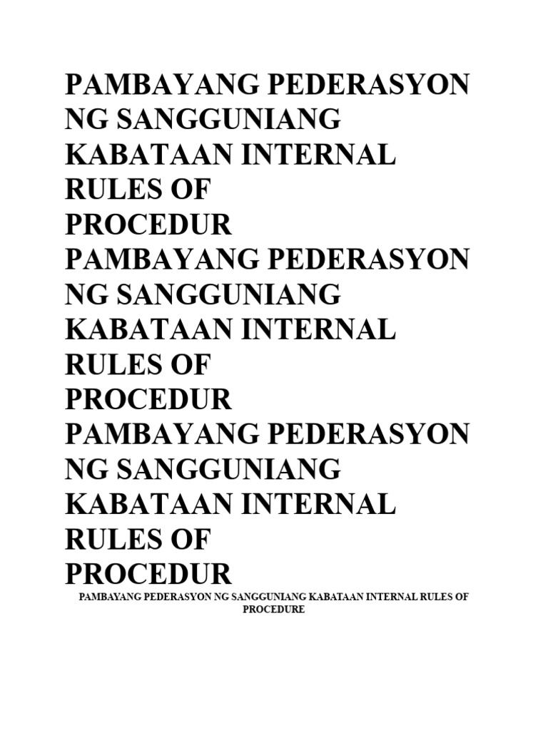 SK Federation IRP | PDF | Quorum | Government