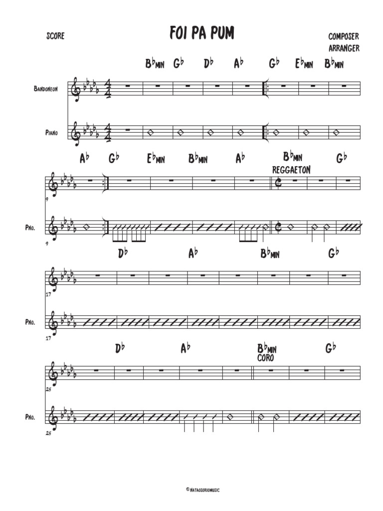 Foi Pa Pum - SCORE | PDF