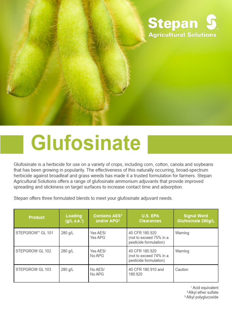 Glufosinate v8 | PDF | Herbicide | Chemical Substances