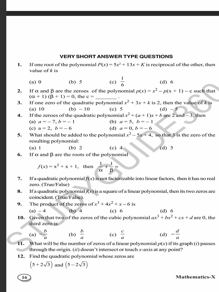 Class 10 Maths Notes Chapter 2 Studyguide360.PDF - Google Drive | PDF ... Class 10 Maths Notes Chapter 2 Studyguide360.PDF - Google Drive | PDF ...
