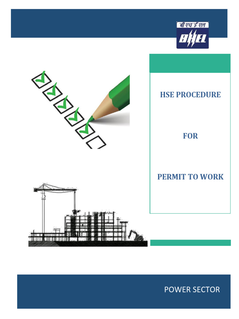 Hsep12 Hse Procedure For Permit To Work Pdf Working Conditions