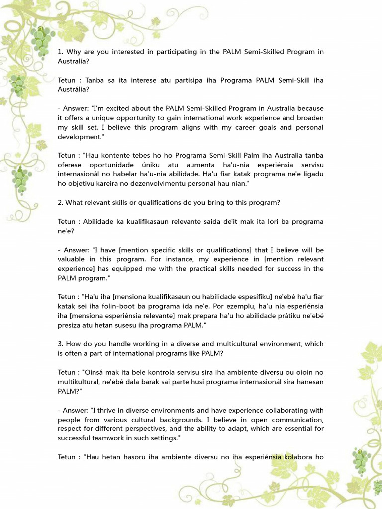 Aussie Interview | PDF | Organizational Behavior